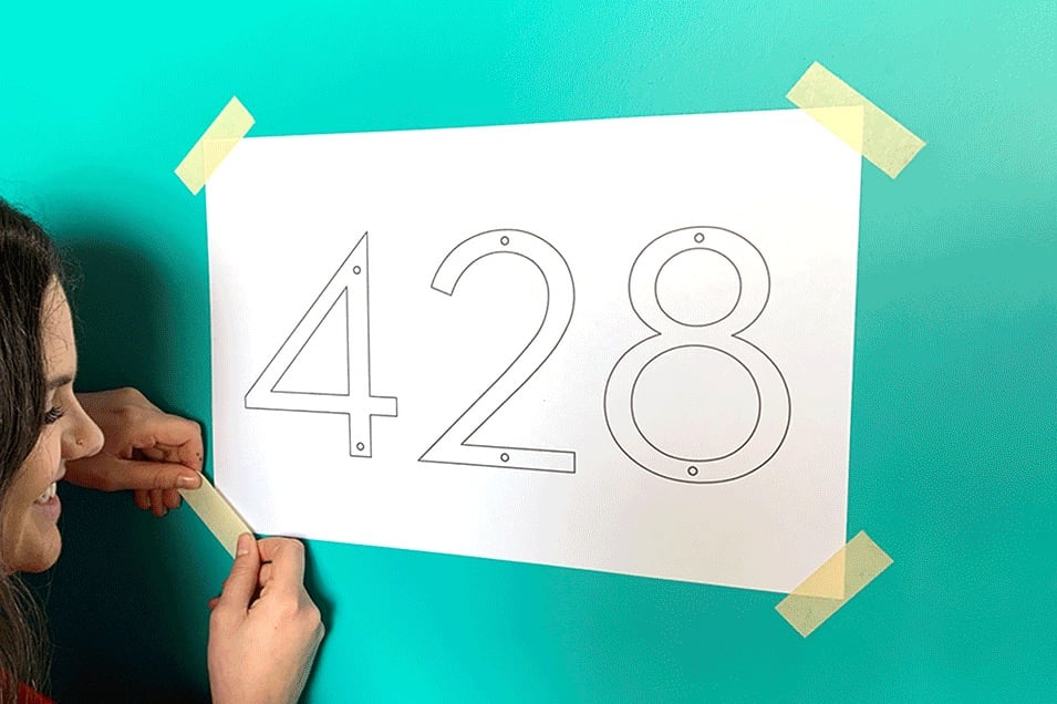 Hand-Crafted Home Number Signs Step by Step Installation Instructions
