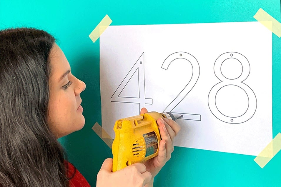 Hand-Crafted Home Number Signs Step by Step Installation Instructions